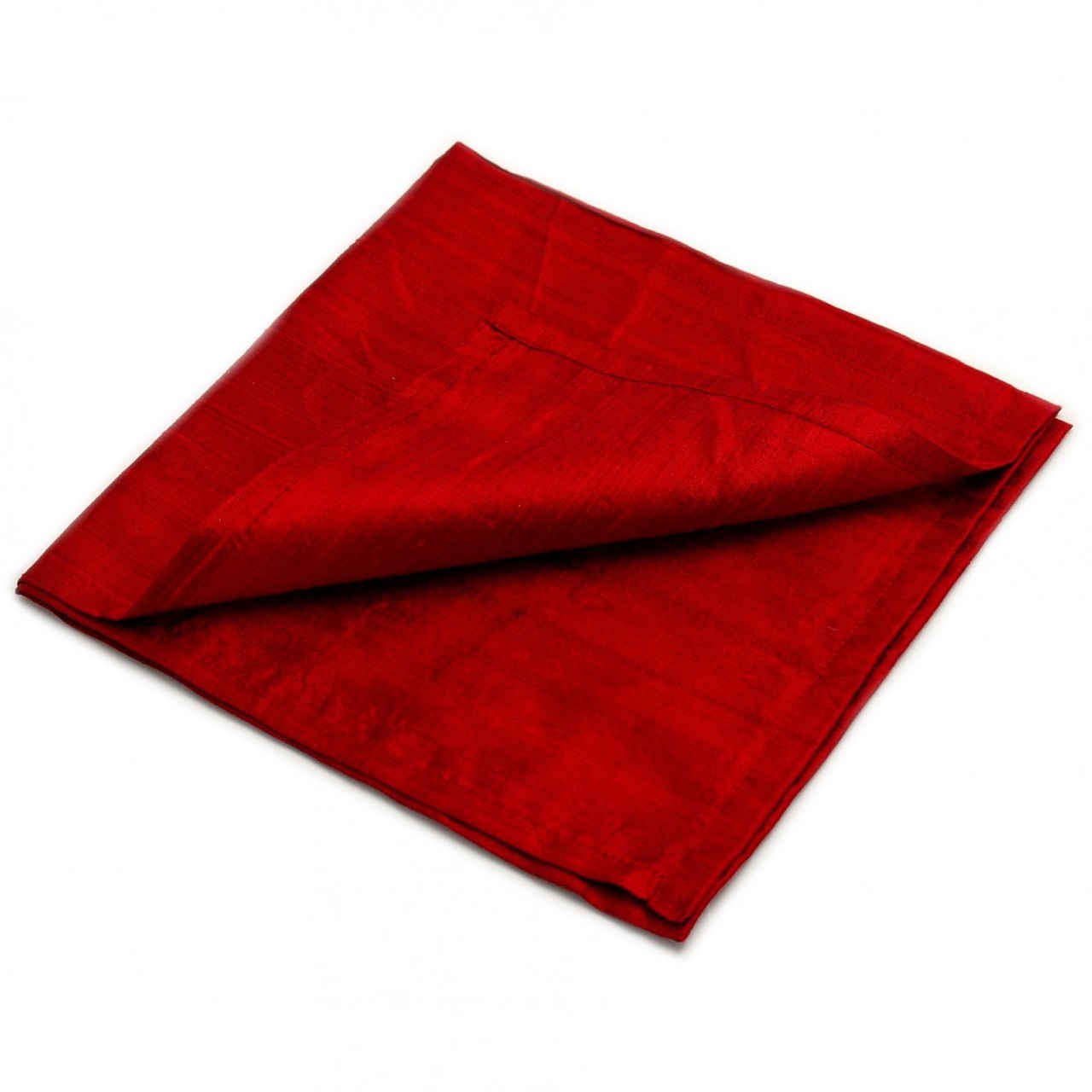 LARGE 100% SILK READING CLOTH - DEEP RED (48 X 48 CM) - Healing Light