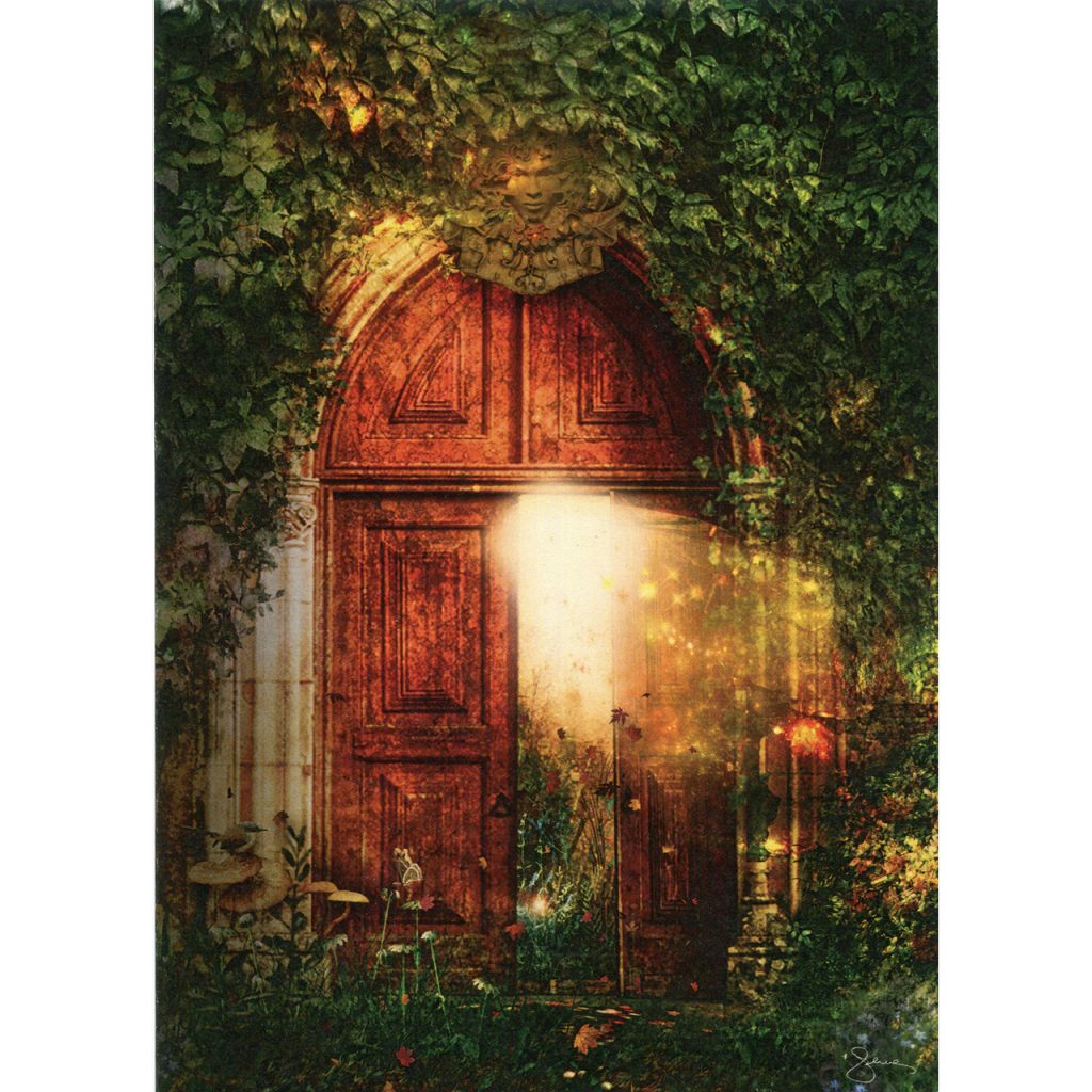 Blank greeting card "Open Door" - Healing Light