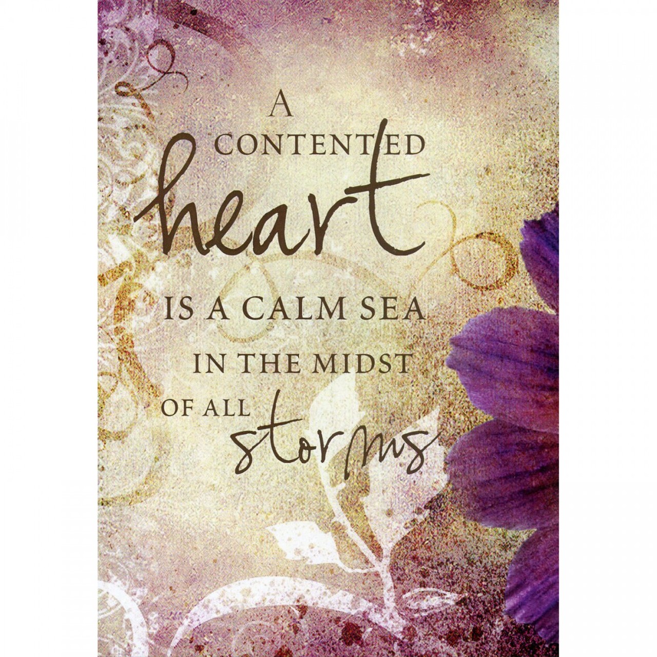 Blank greeting card " Contented Greeting" - Healing Light