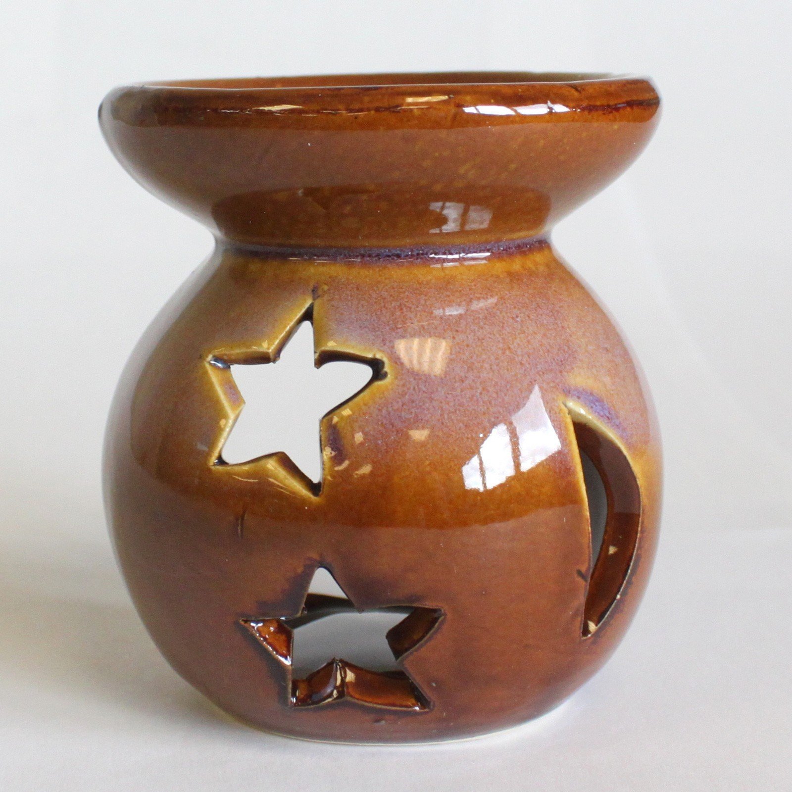 Burner : Small Moon and stars (Brown) - Healing Light