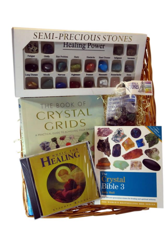 A Hamper : Wellbeing Healing Crystals Hamper - Healing Light